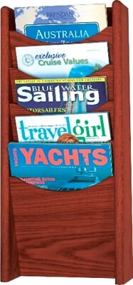 Safco 5-Pocket Wood Magazine Rack 4330MH (Mahogany) – Titan Tools Direct